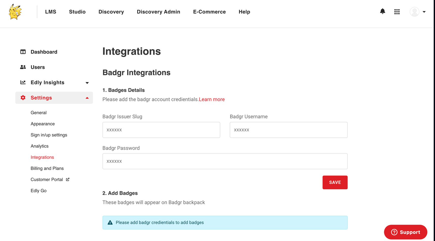 How To Enable Badgr and Add a Badge For The Course?