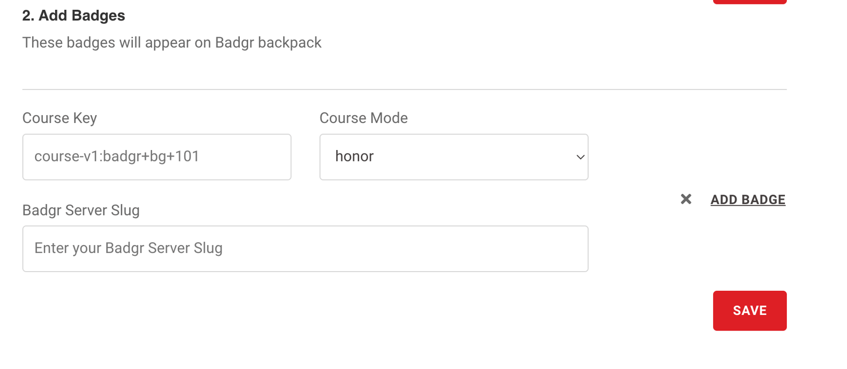 How To Enable Badgr and Add a Badge For The Course?