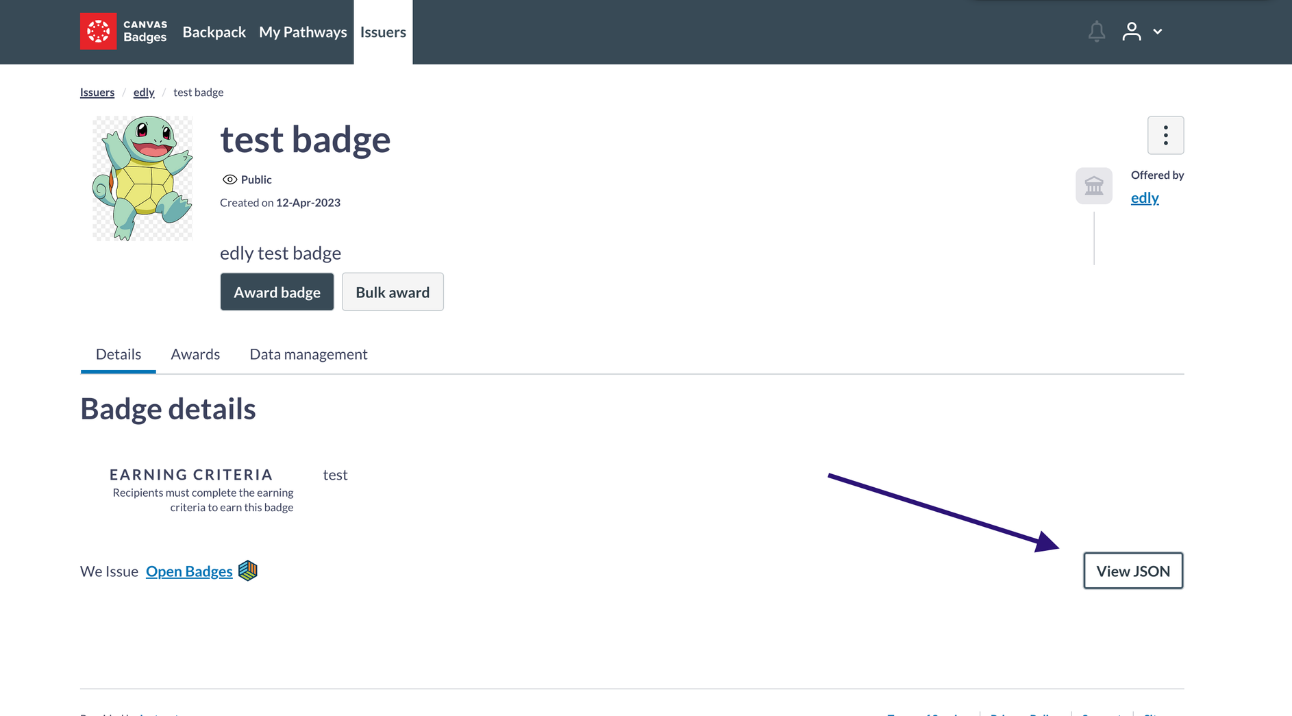 How To Enable Badgr and Add a Badge For The Course?