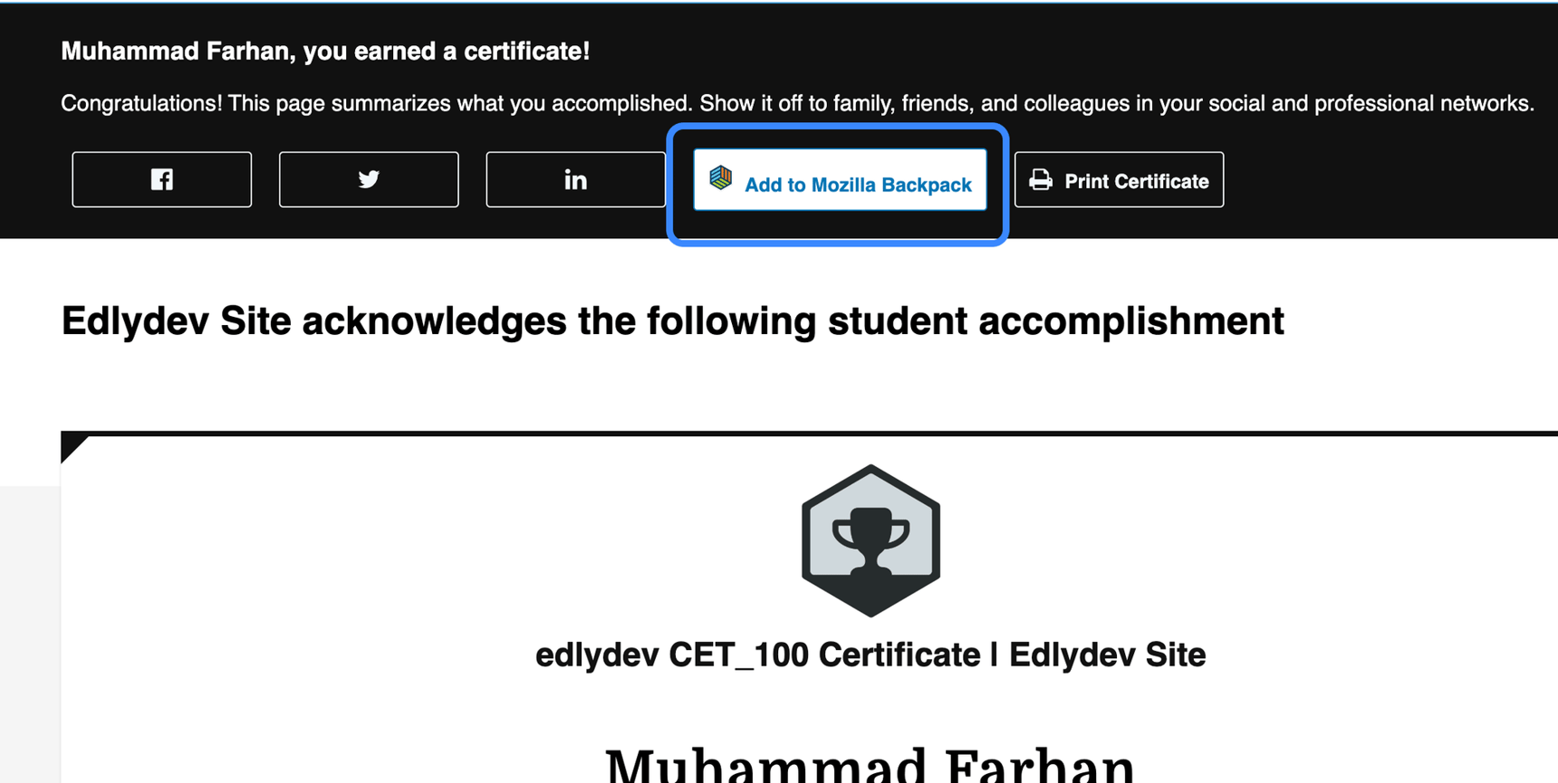 How To Enable Badgr and Add a Badge For The Course?